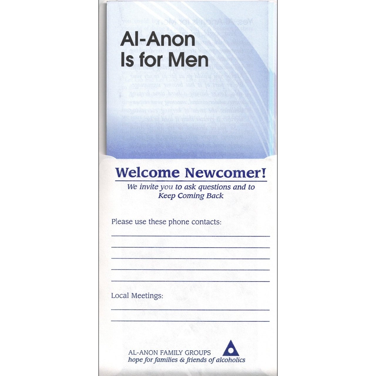 Men’s Newcomer Packet (K-23) | Al-Anon Des Moines